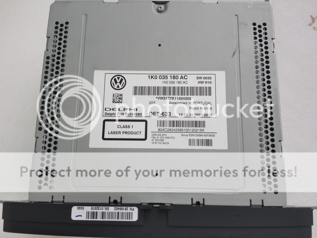 FS: RCD-510 Premium 8 Stereo head unit w/code | GOLFMKV.com - VW GTI ...