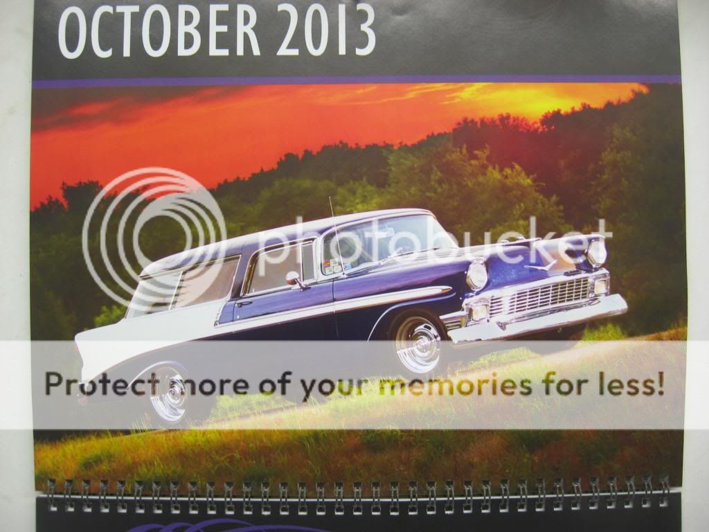 October calendar car | Chevy Tri Five Forum